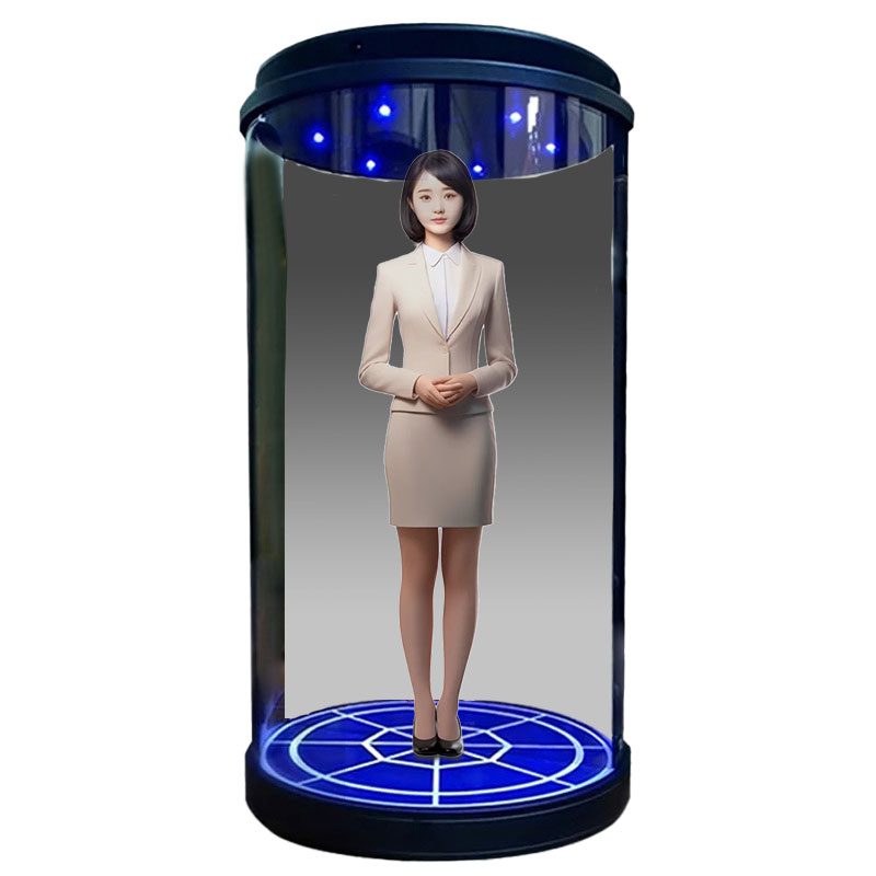 6 inch AI interactive 3d hologram cylinder box - Custom Lcd Display